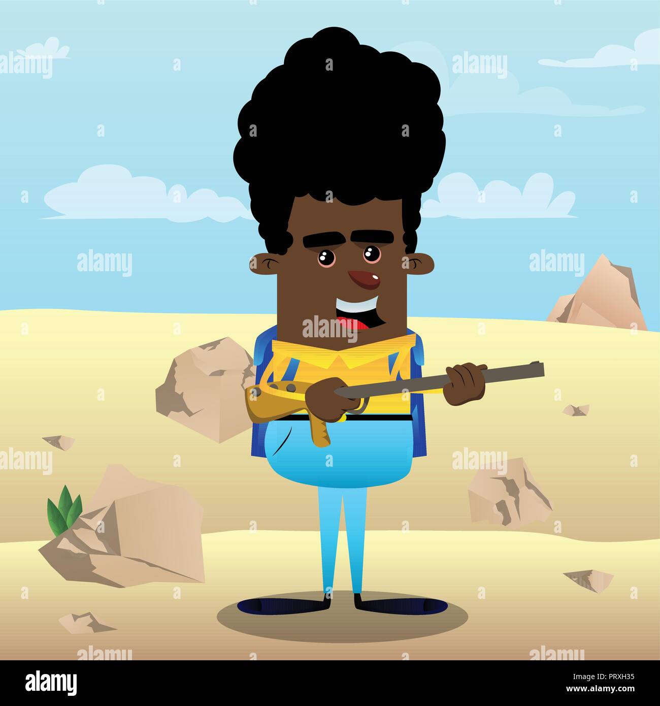 Student rifle Stock Vector Images - Alamy