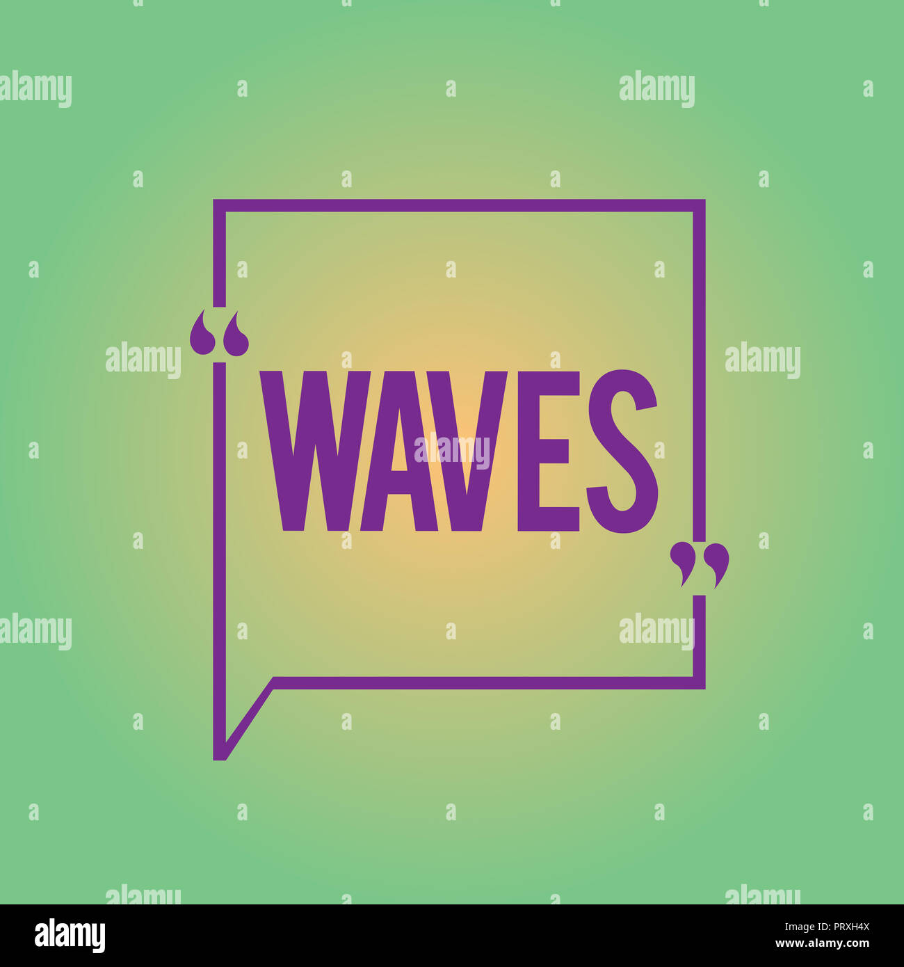 Word writing text Waves. Business concept for move ones hand to and fro ...
