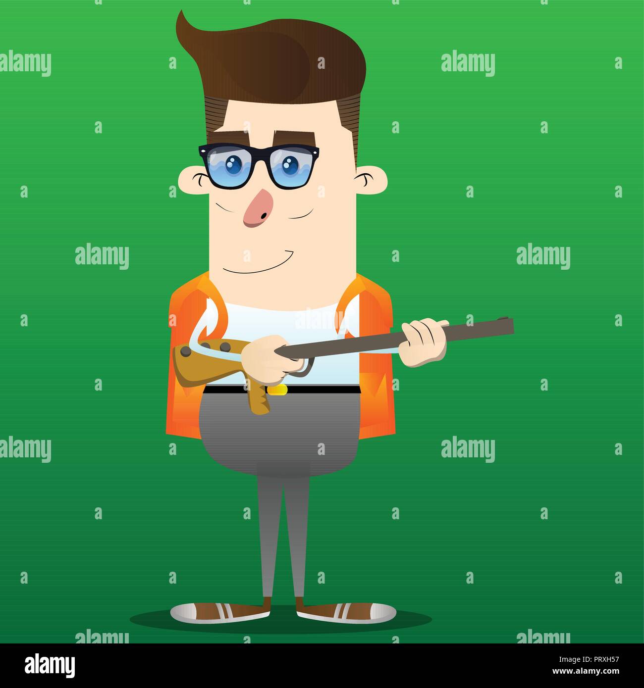 Student rifle Stock Vector Images - Alamy