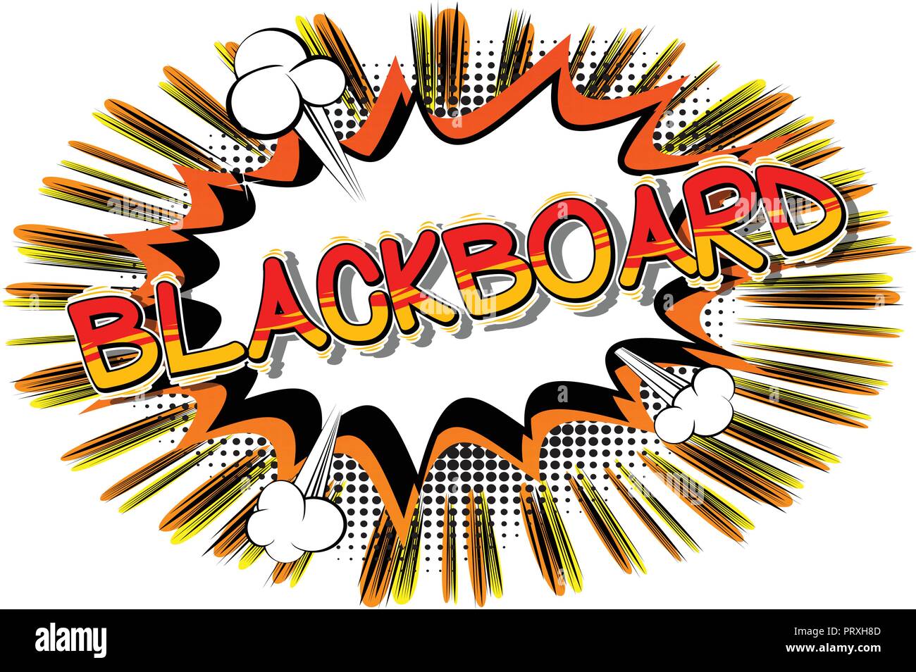 Blackboard - Vector illustrated comic book style phrase Stock Vector ...