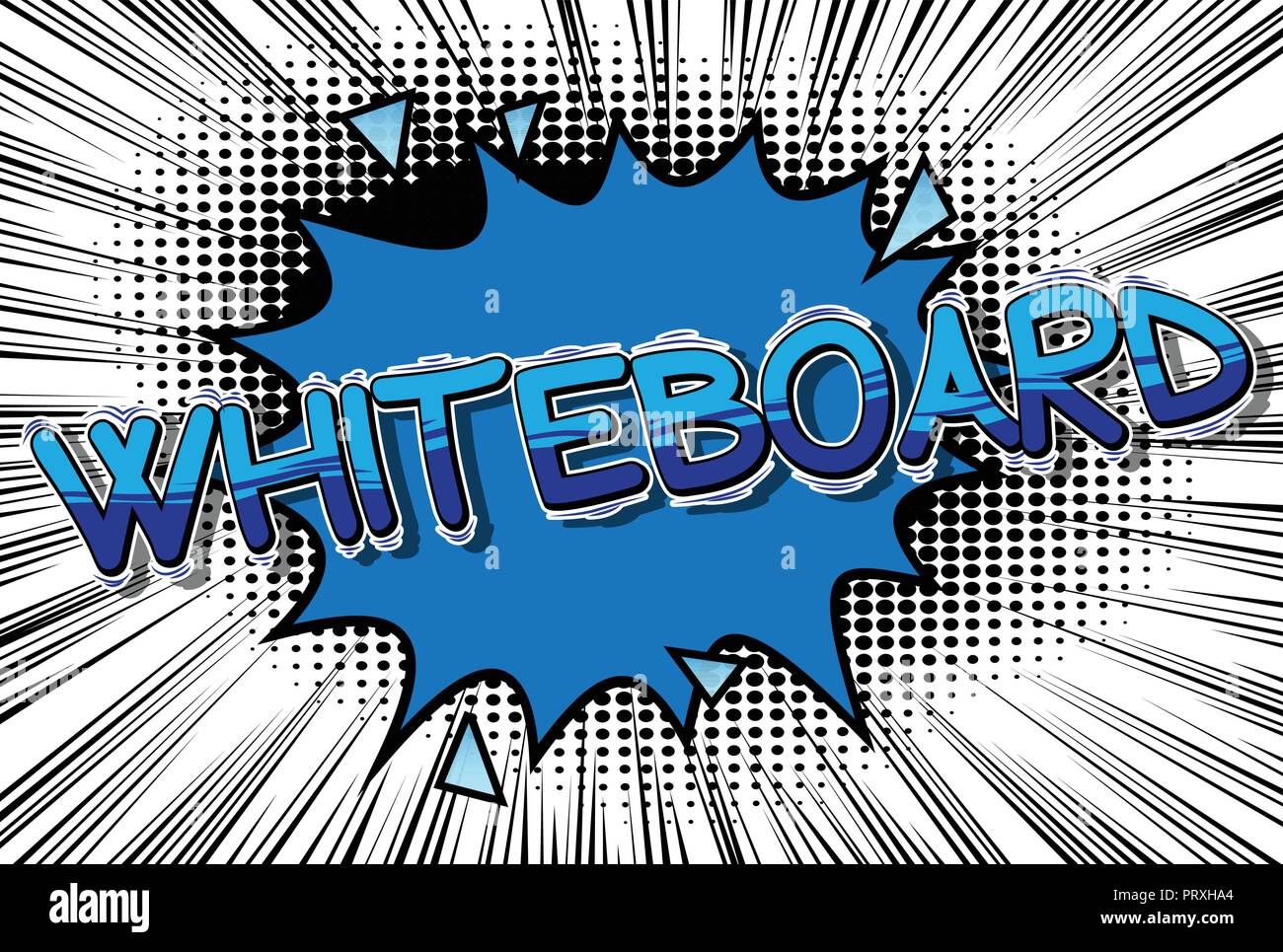 Whiteboard - Vector illustrated comic book style phrase Stock Vector ...