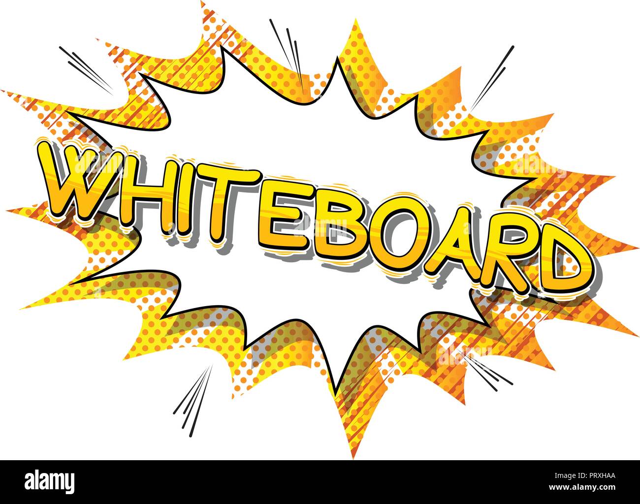 Whiteboard - Vector illustrated comic book style phrase Stock Vector ...