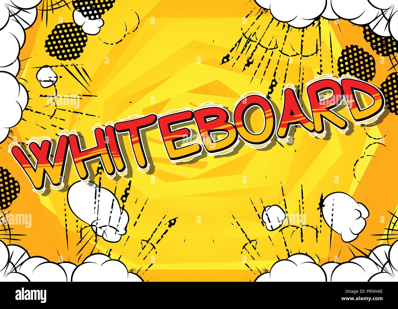 Whiteboard - Vector illustrated comic book style phrase Stock Vector ...