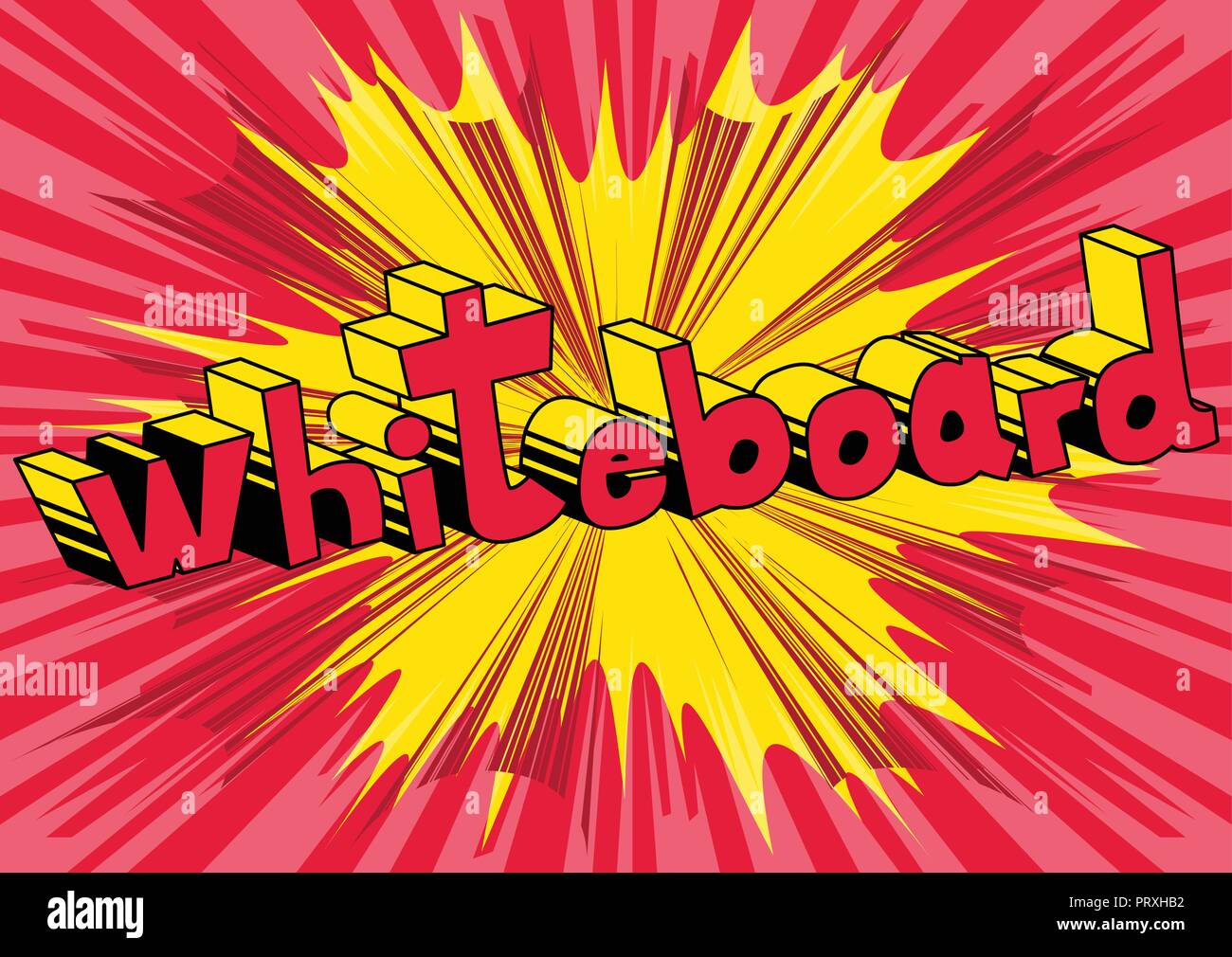 Whiteboard - Vector illustrated comic book style phrase Stock Vector ...