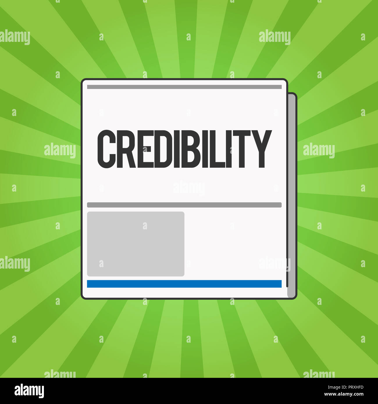 Handwriting text writing Credibility. Concept meaning Quality of being ...