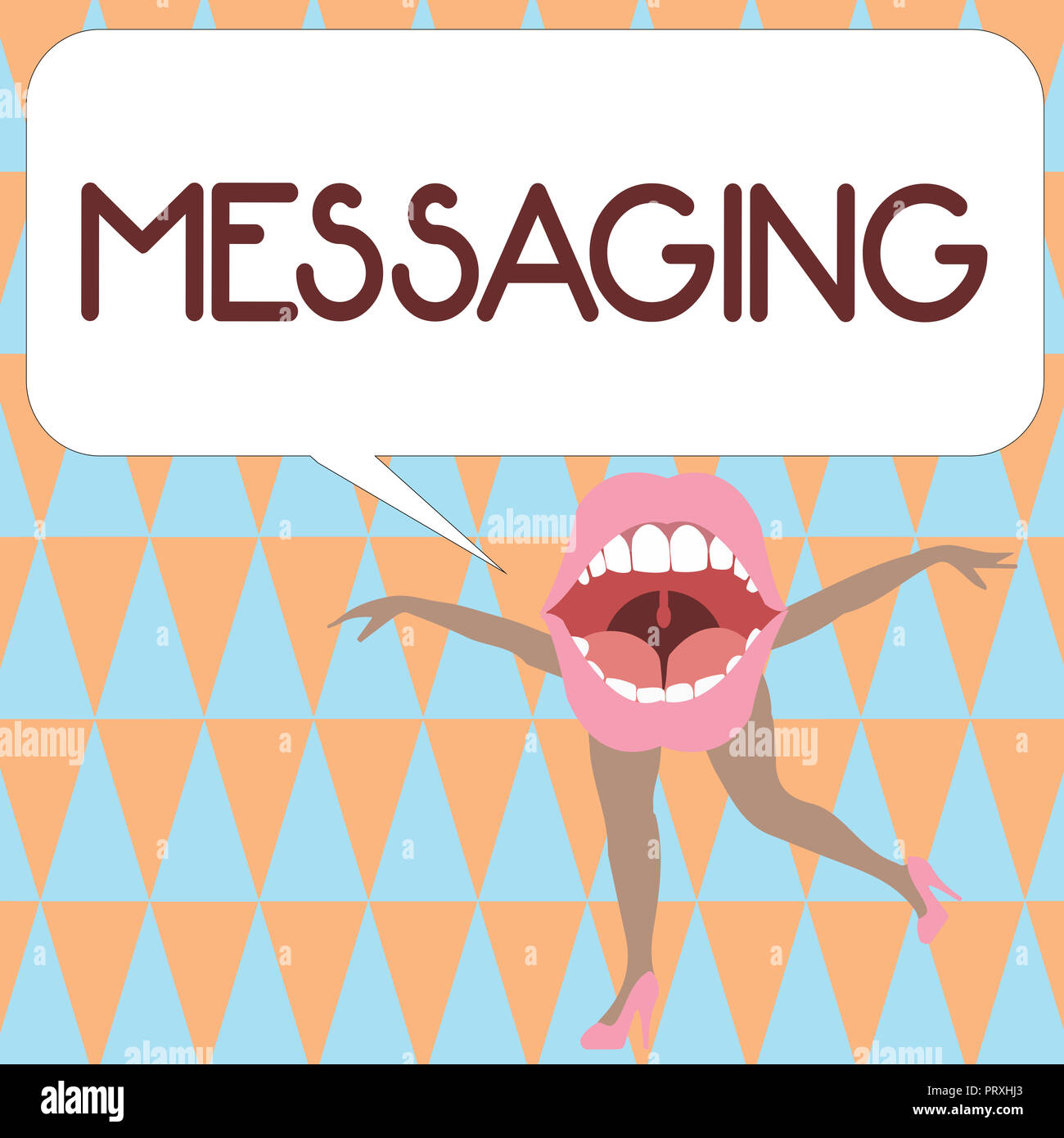 Text sign showing Messaging. Conceptual photo Communication with others ...