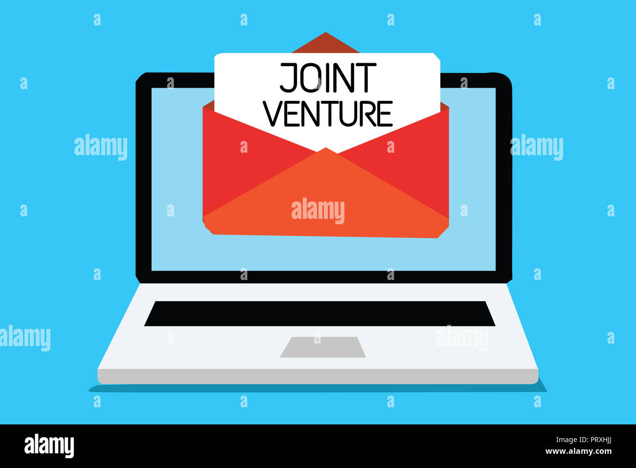 Text sign showing Joint Venture. Conceptual photo Collaboration ...