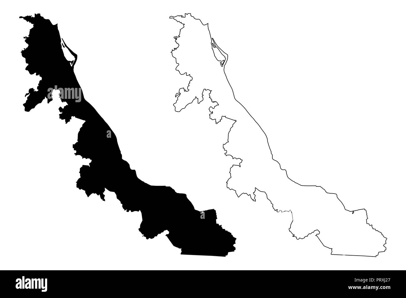 Veracruz map Black and White Stock Photos & Images - Alamy