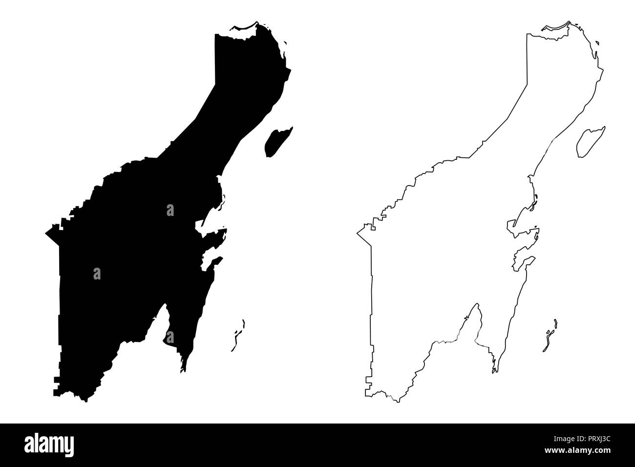 Chetumal mexico map Black and White Stock Photos & Images - Alamy