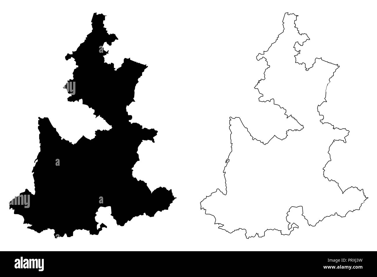 Puebla map hi-res stock photography and images - Alamy