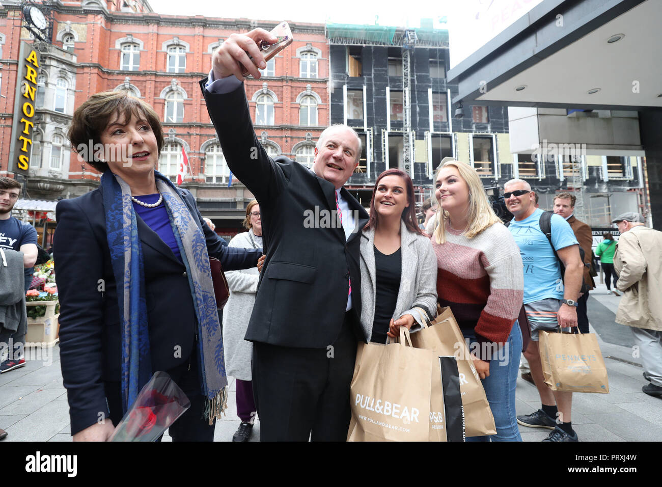 Presidential candidate Gavin Duffy and his wife Orlaith Carmody take a ...