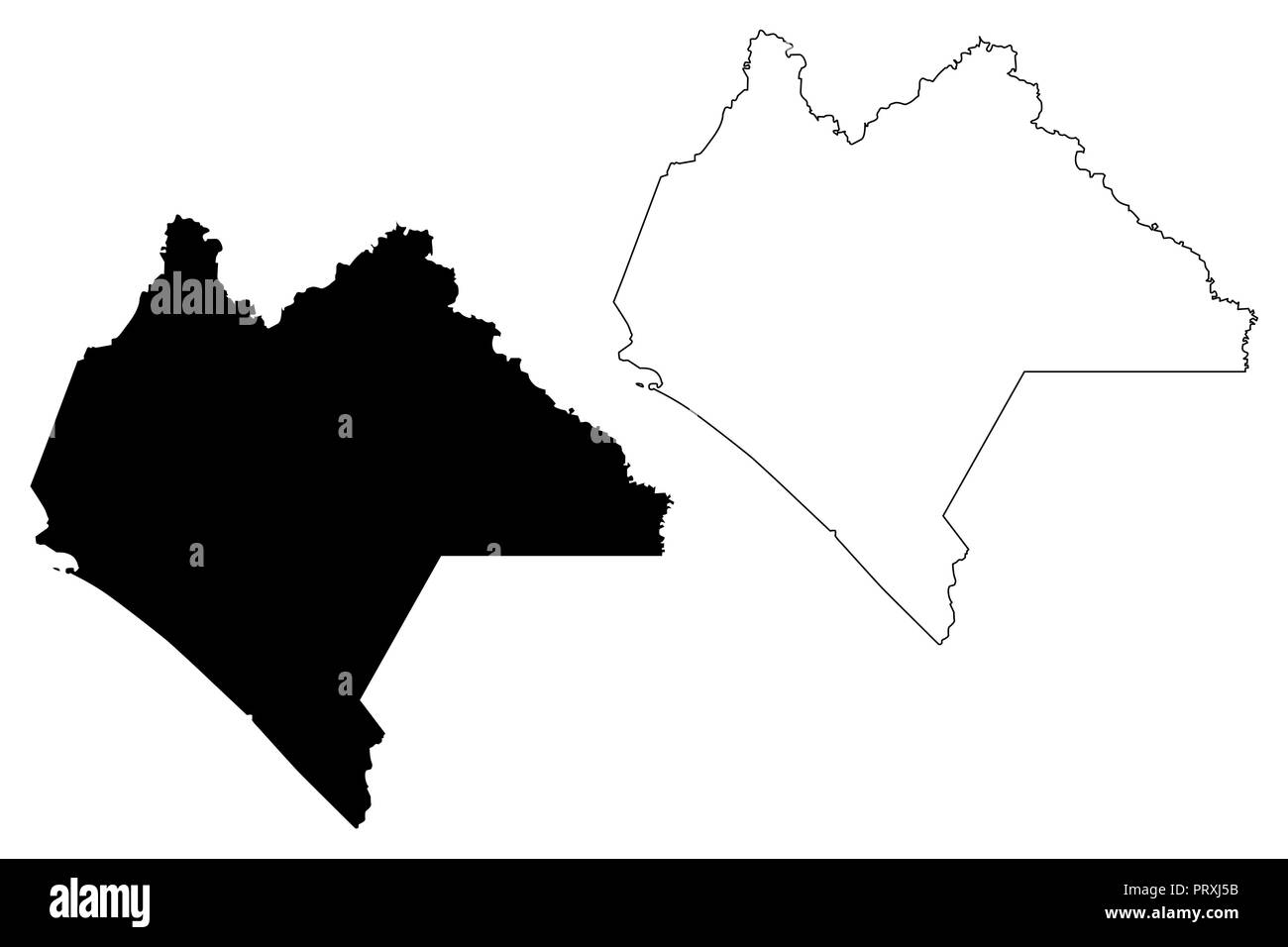 Chiapas (United Mexican States, Mexico, federal republic) map vector ...