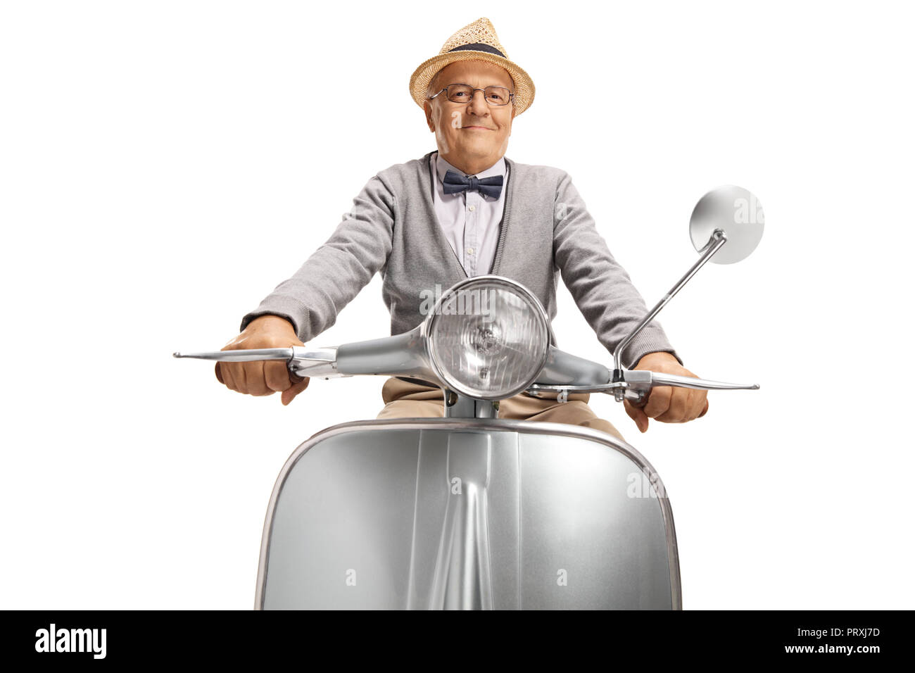 Old man riding a motorcycle hi-res stock photography and images - Alamy