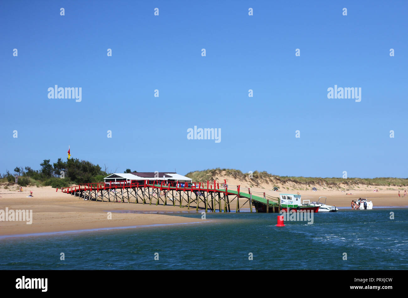 Playa Somo, Calle las Quebrantas, Somo, Spain Stock Photo - Alamy