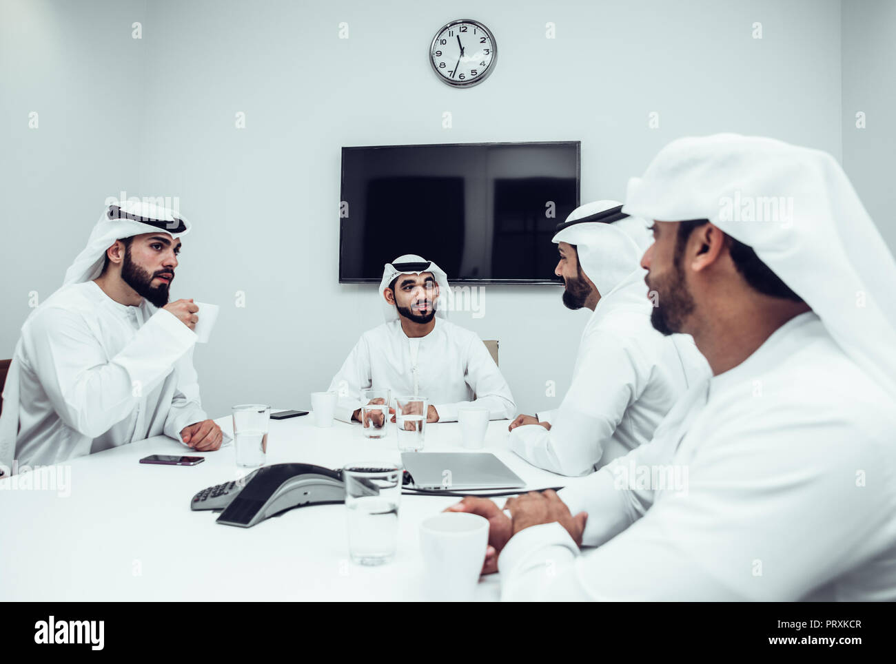Arabic business team in the office Stock Photo - Alamy