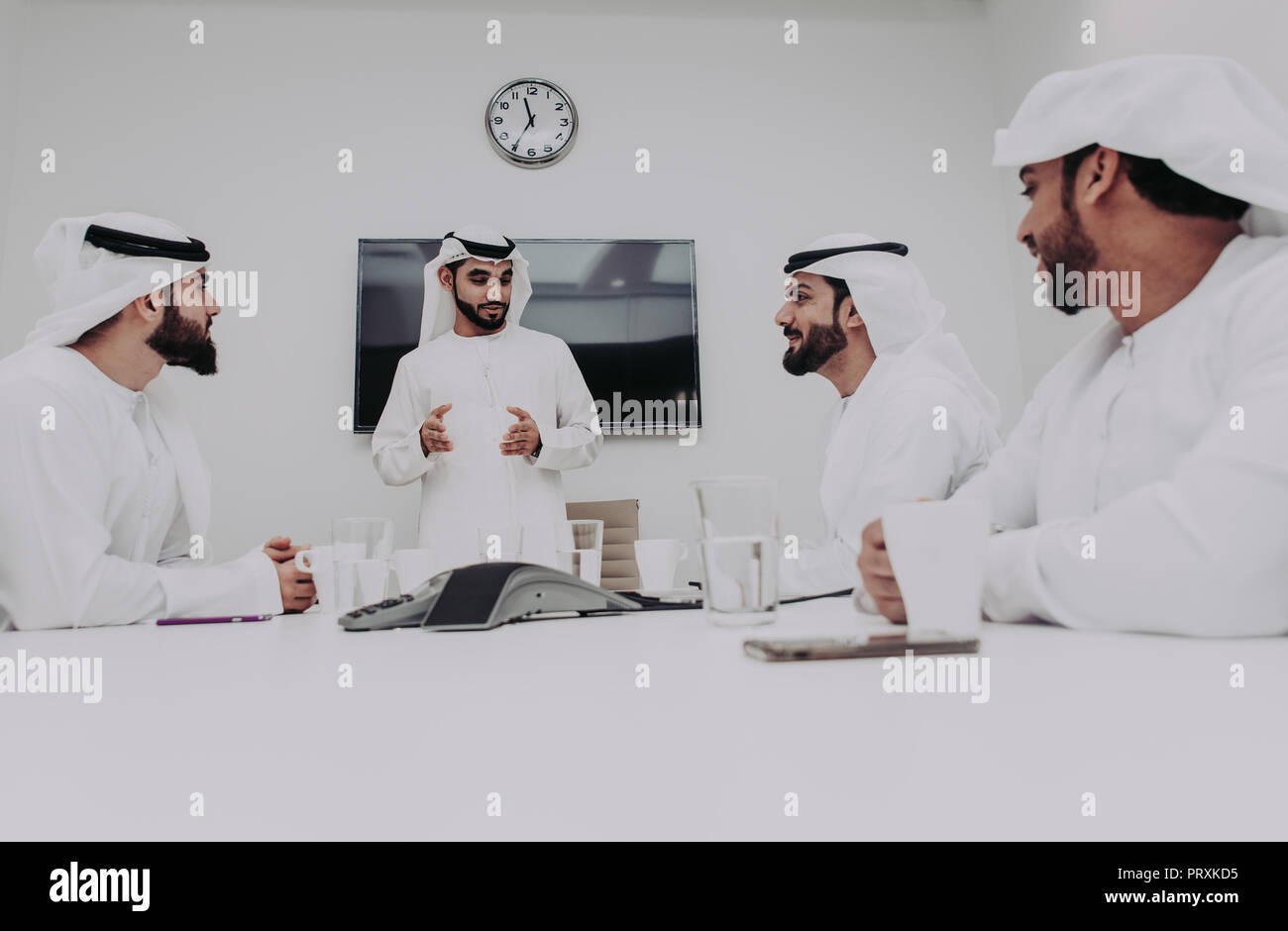 Arabic business team in the office Stock Photo - Alamy