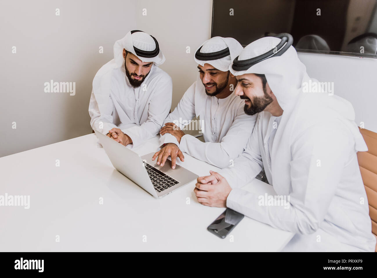 Arabic business team in the office Stock Photo - Alamy