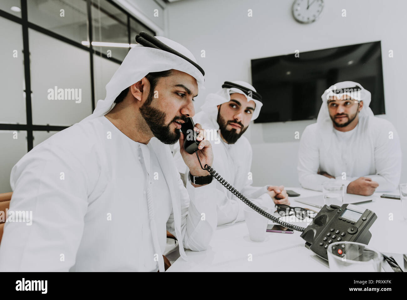 Arabic business team in the office Stock Photo - Alamy