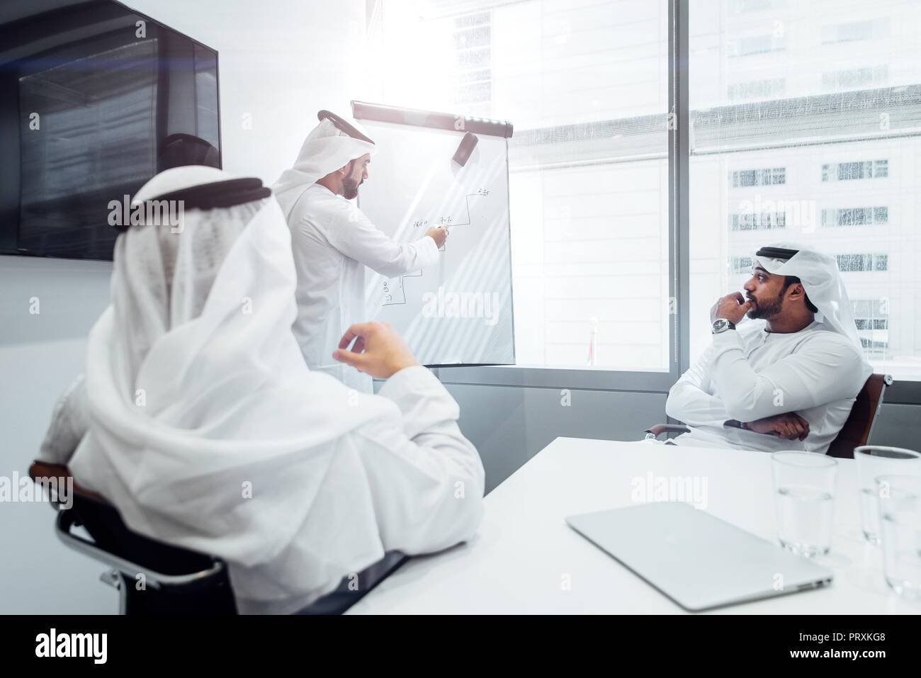 Arabic business team in the office Stock Photo - Alamy