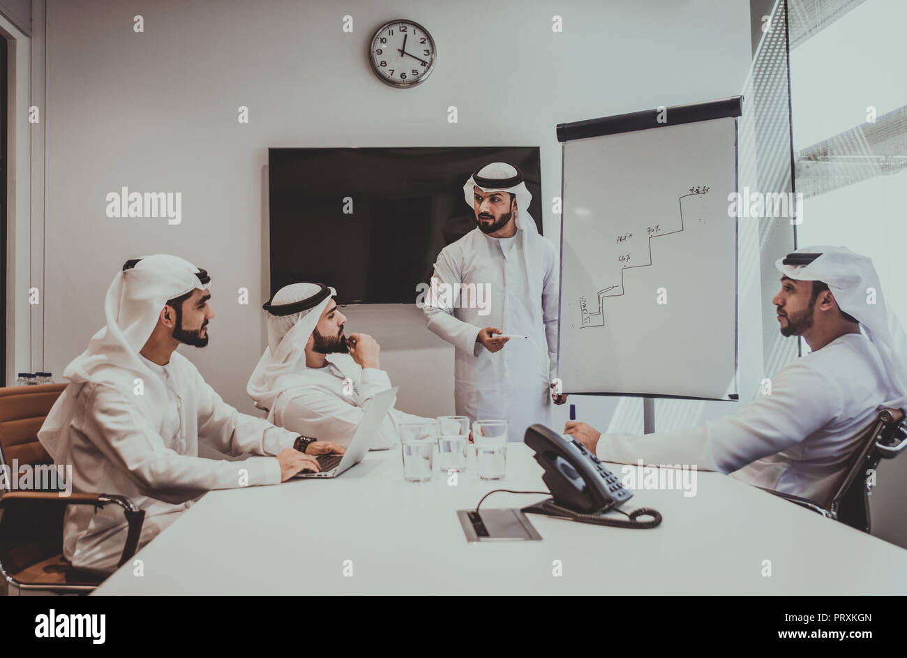 Arabic business team in the office Stock Photo - Alamy