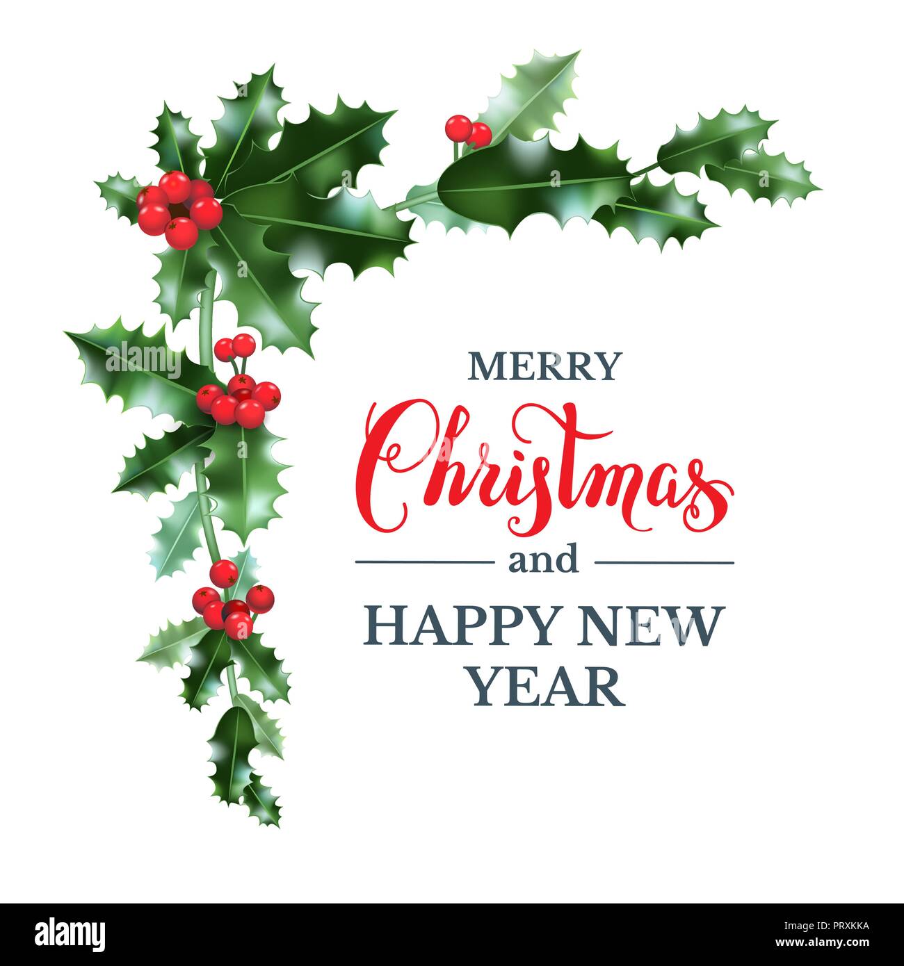 Festive holly hi-res stock photography and images - Alamy