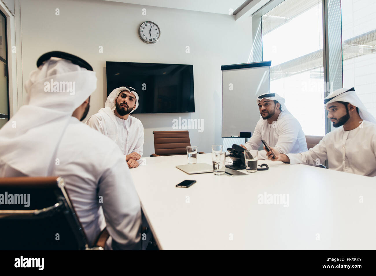Arabic business team in the office Stock Photo - Alamy