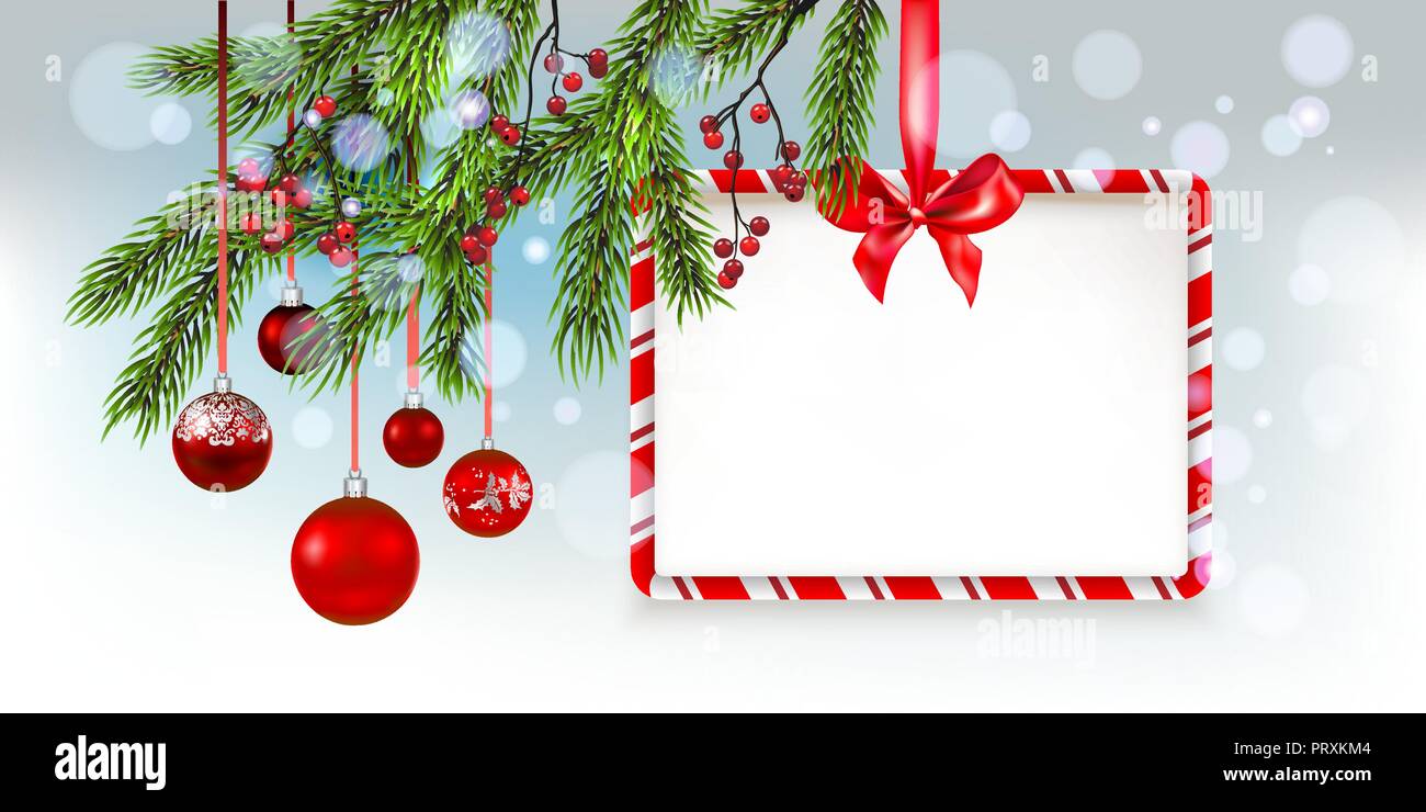 Nature Christmas tree banner Stock Vector Image & Art - Alamy