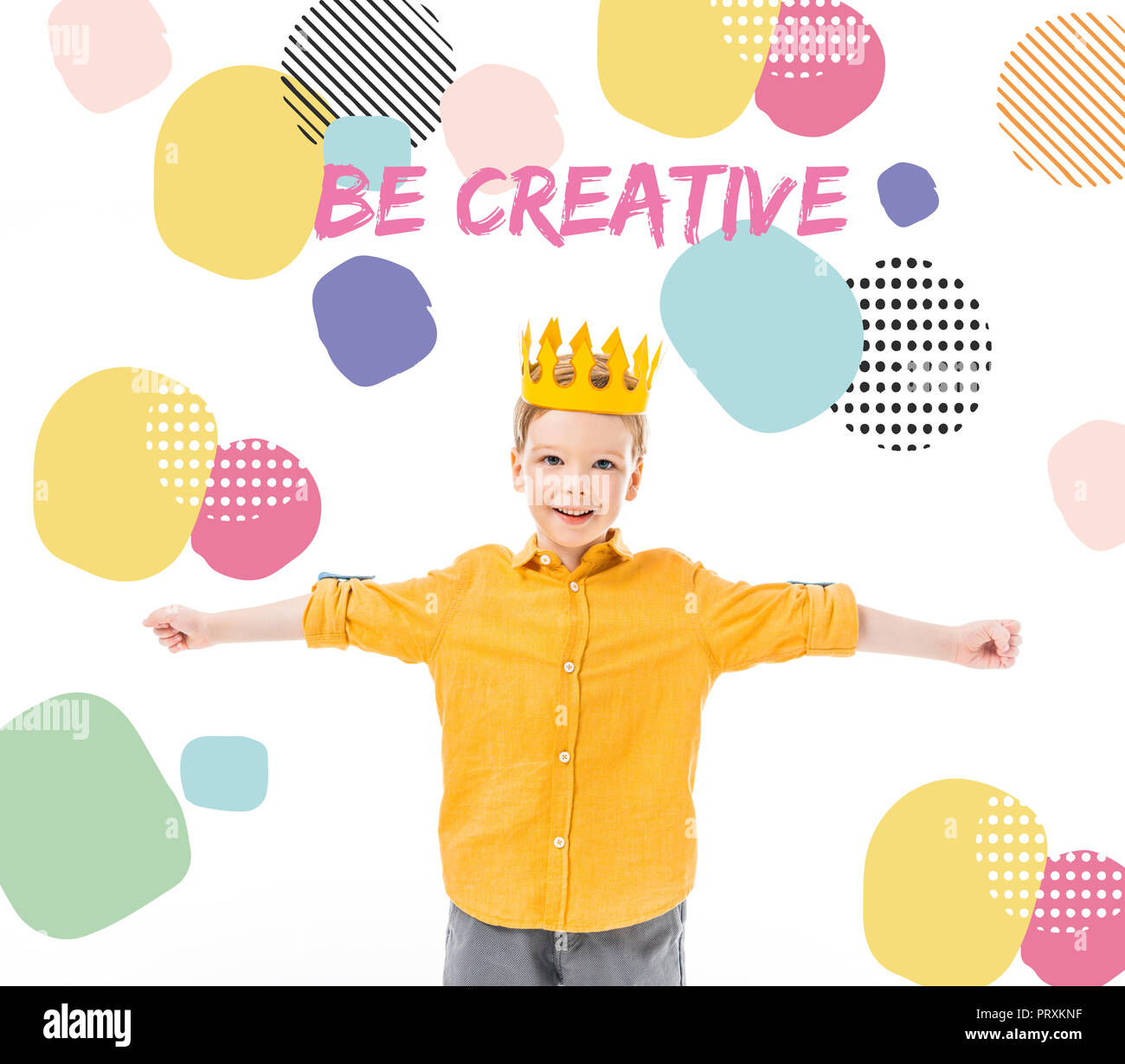 Child boy hands outstretched in hi-res stock photography and images - Alamy