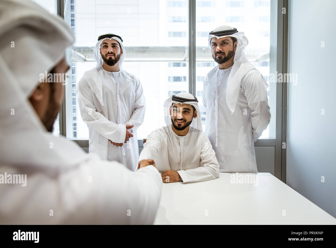 Arabic business team in the office Stock Photo - Alamy