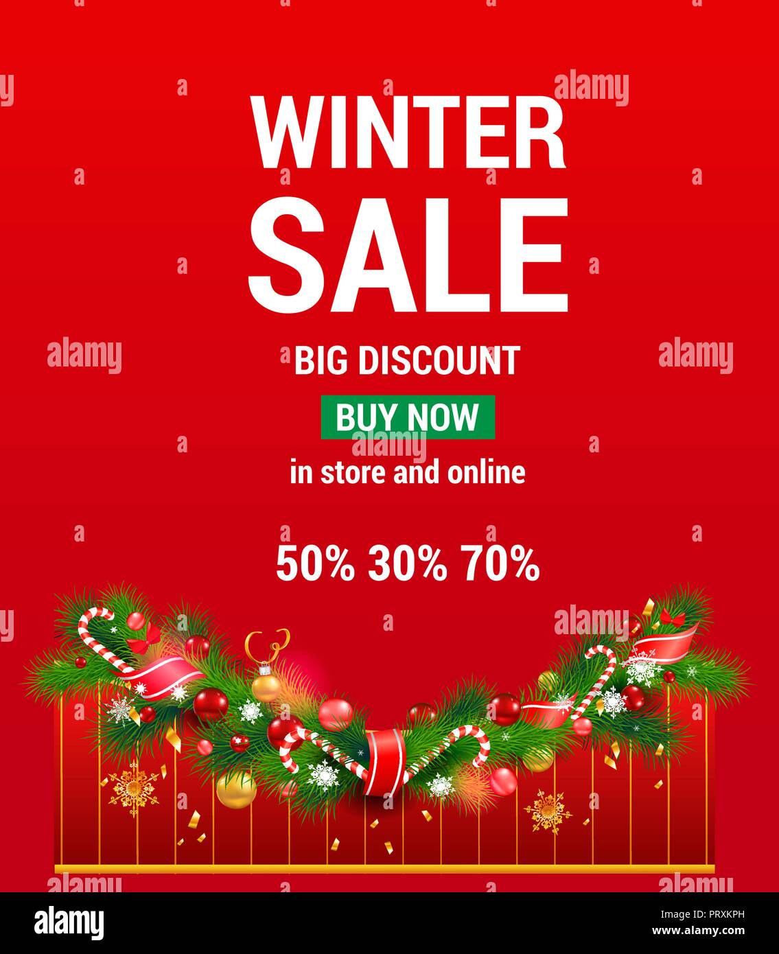 Red sale advertising Stock Vector Image & Art - Alamy