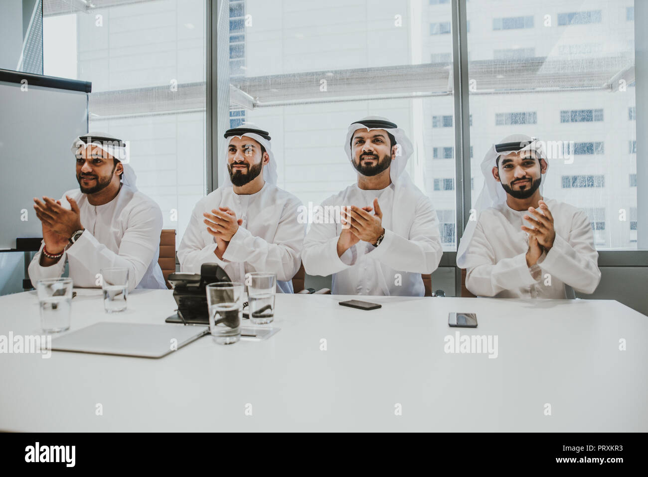 Arabic business team in the office Stock Photo - Alamy