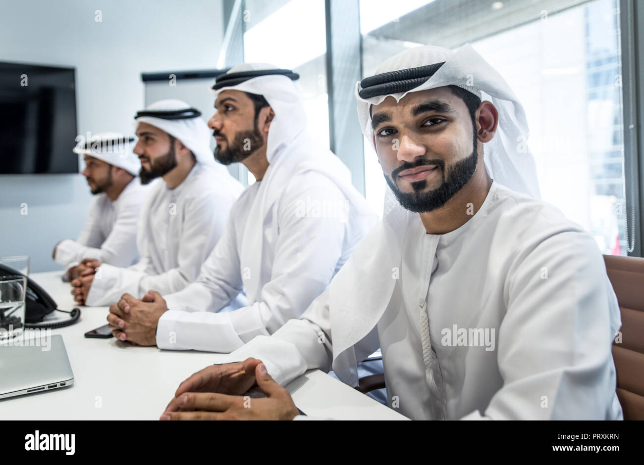 Arabic business team in the office Stock Photo - Alamy