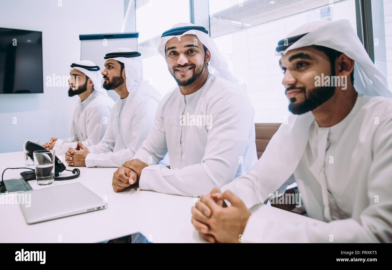 Arabic business team in the office Stock Photo - Alamy