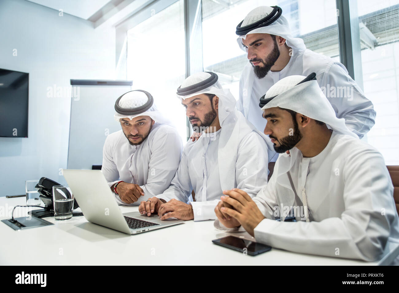 Arabic business team in the office Stock Photo - Alamy