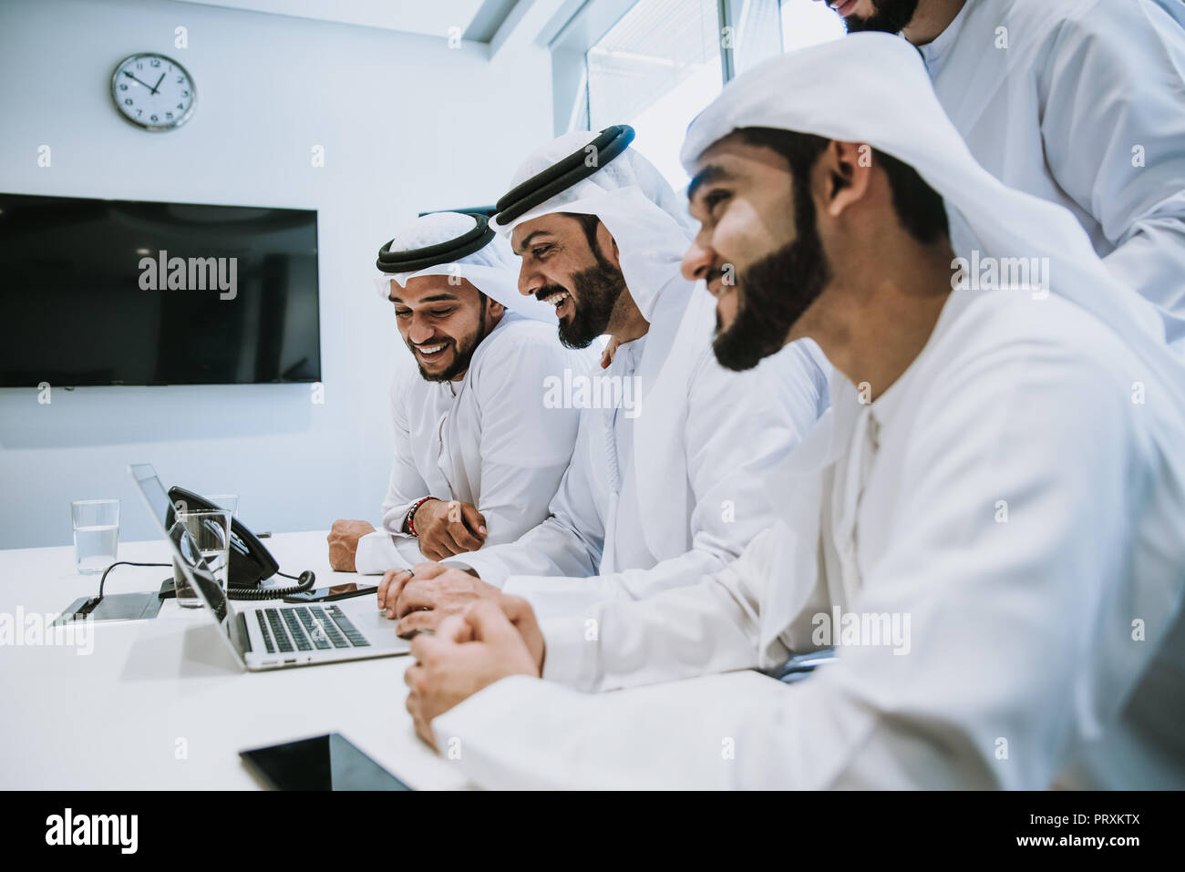 Arabic business team in the office Stock Photo - Alamy