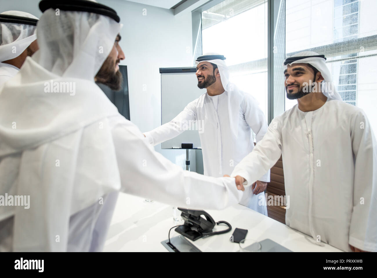 Arabic business team in the office Stock Photo - Alamy