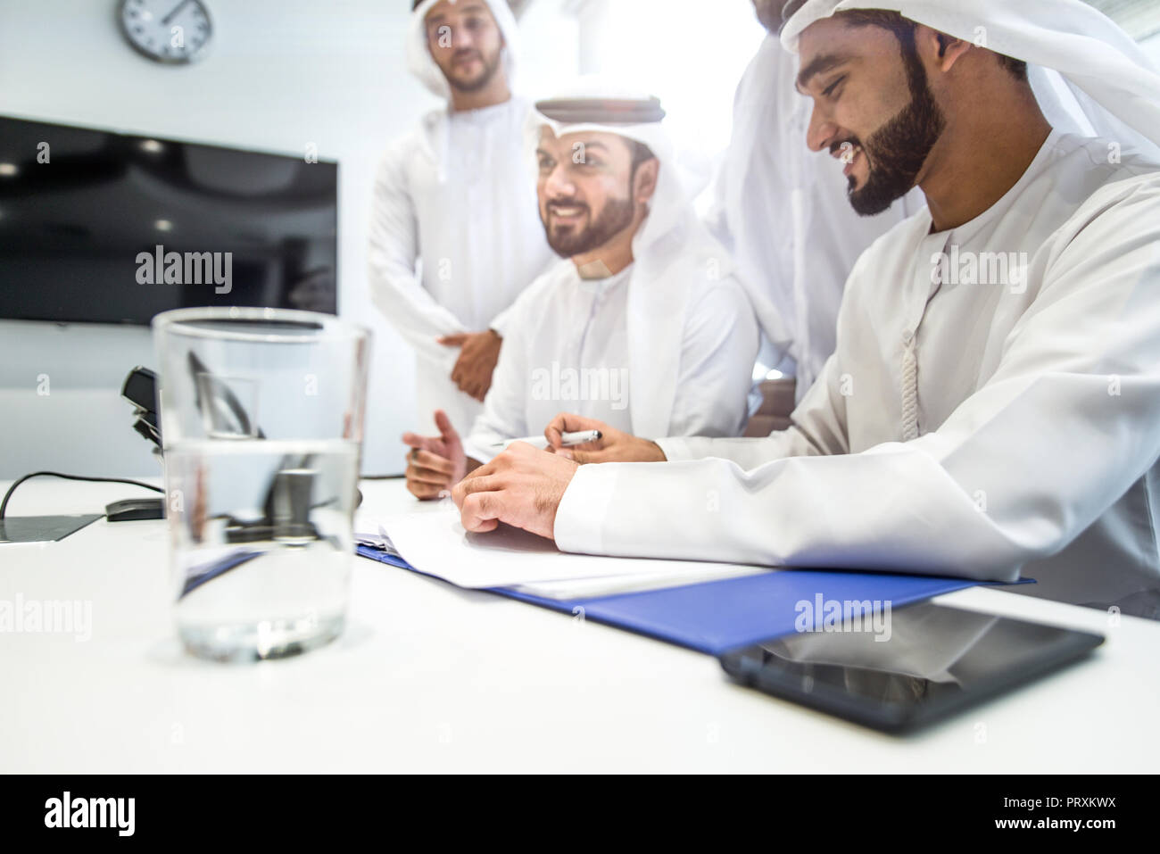 Arabic business team in the office Stock Photo - Alamy