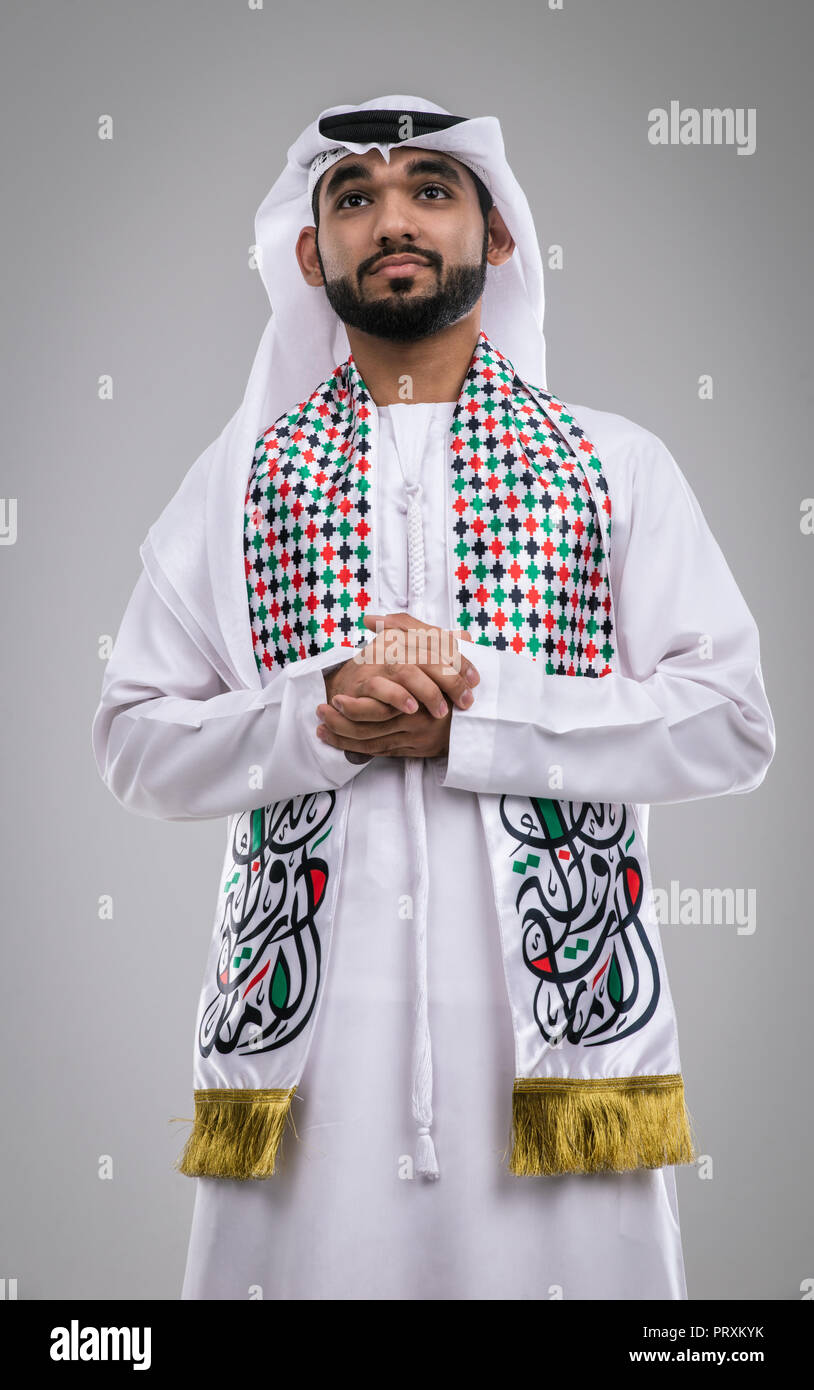 Arabic handsome man studio portraits Stock Photo - Alamy