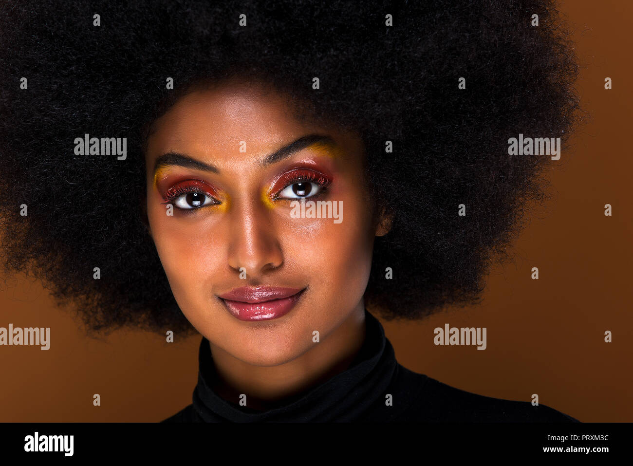 Beautiful african woman studio portraits, concept about lifestyle and ...