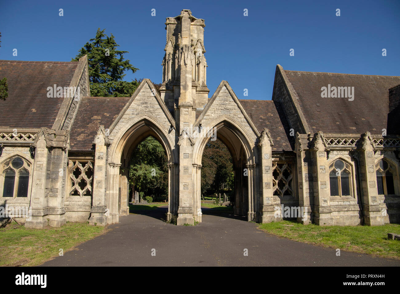 The Chapels at St James Cemetery, Bath Stock Photo - Alamy