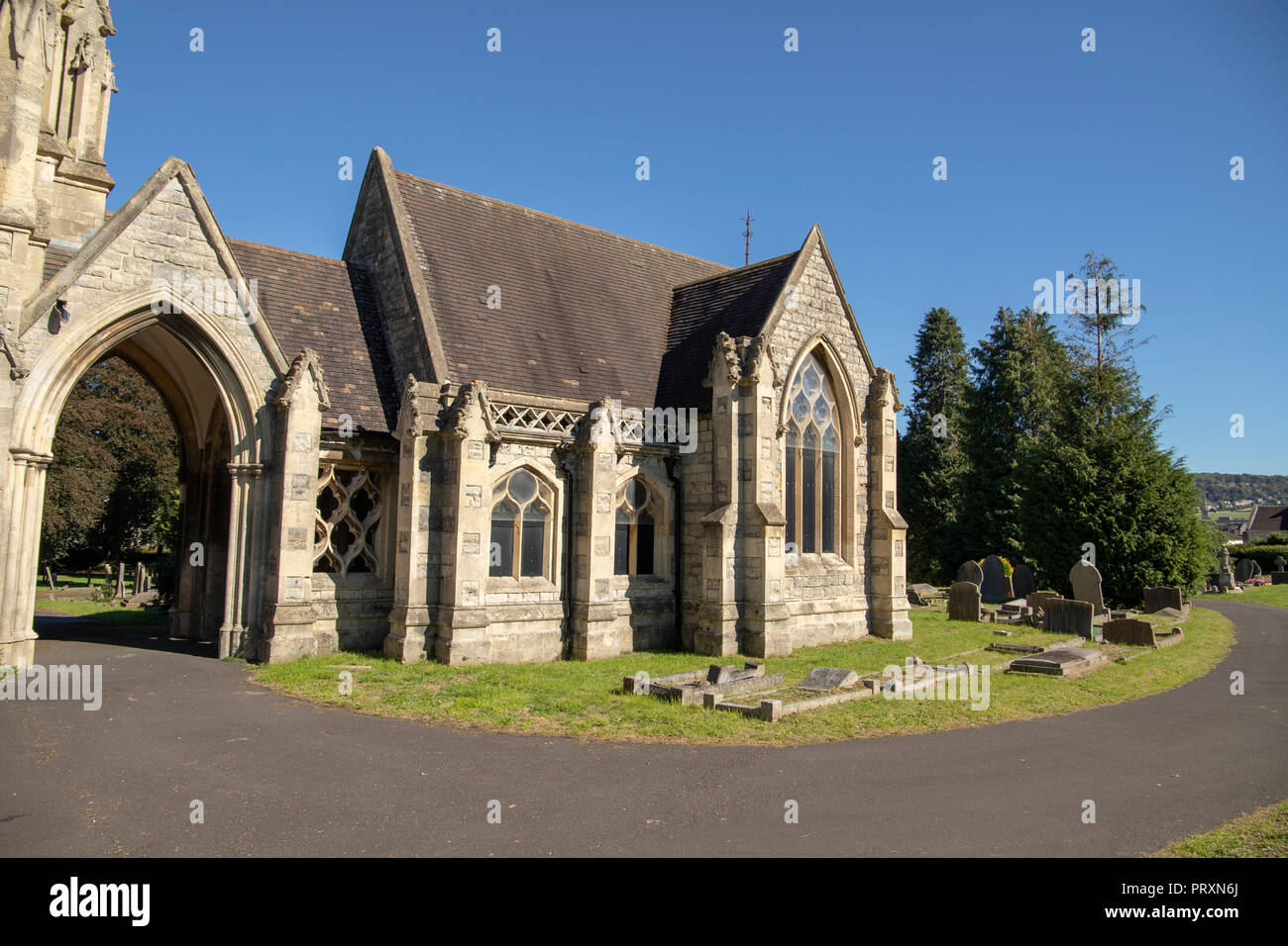 The Chapels at St James Cemetery, Bath Stock Photo - Alamy