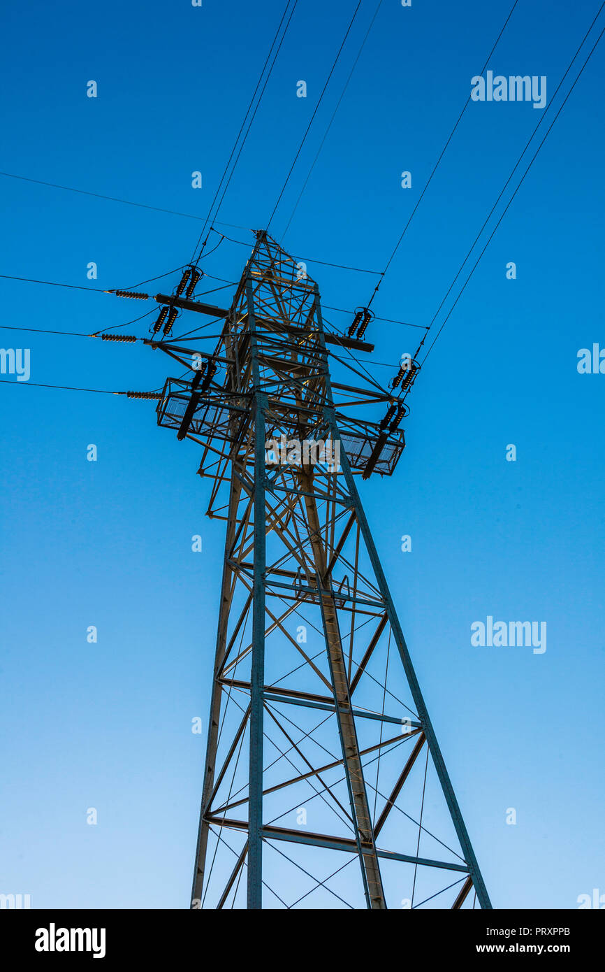 Transmission Tower CL&P Power Plant Hartford, Connecticut, USA Stock ...