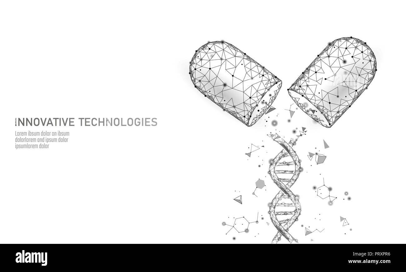 Dna pharmaceutical concept 3d Stock Vector Images - Alamy