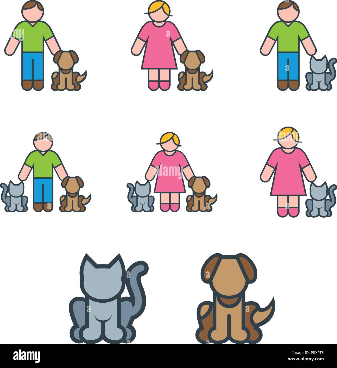 Domesticate animal Stock Vector Images - Alamy