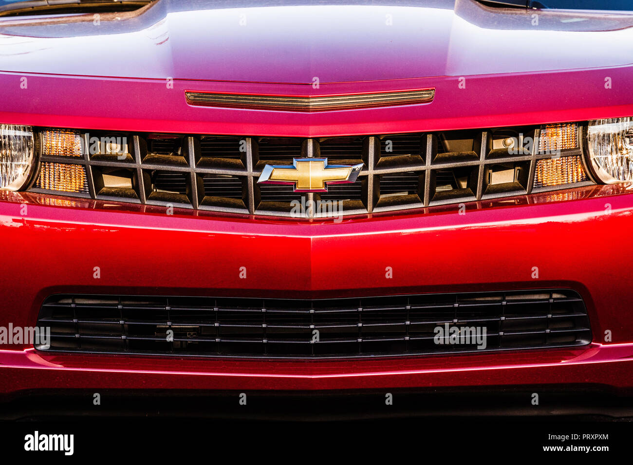 Chevy Cars Dealer's lot East Hartford, Connecticut, USA Stock Photo - Alamy