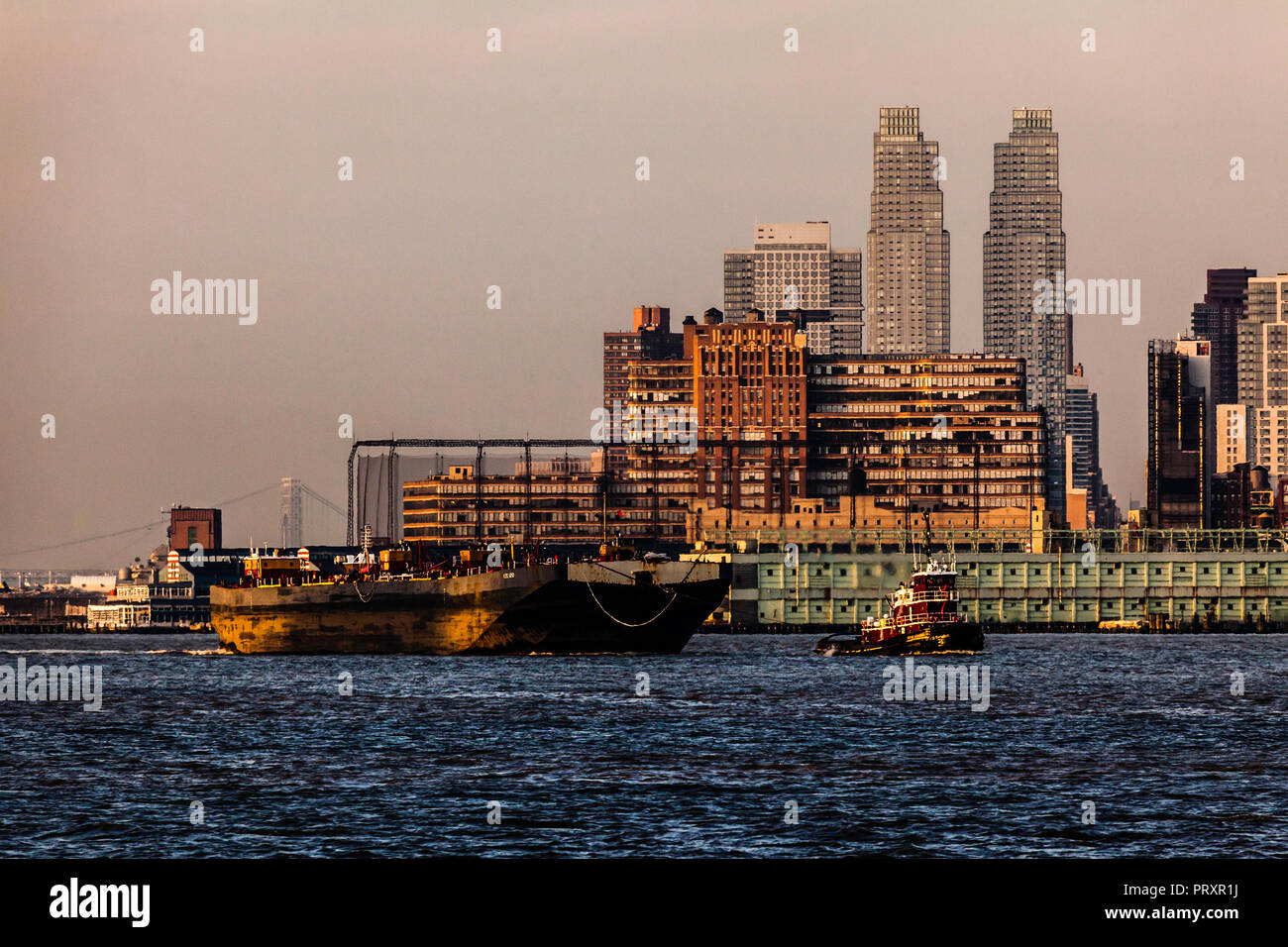 New York City Skyline New York Harbor Manhattan New York, New York, USA ...