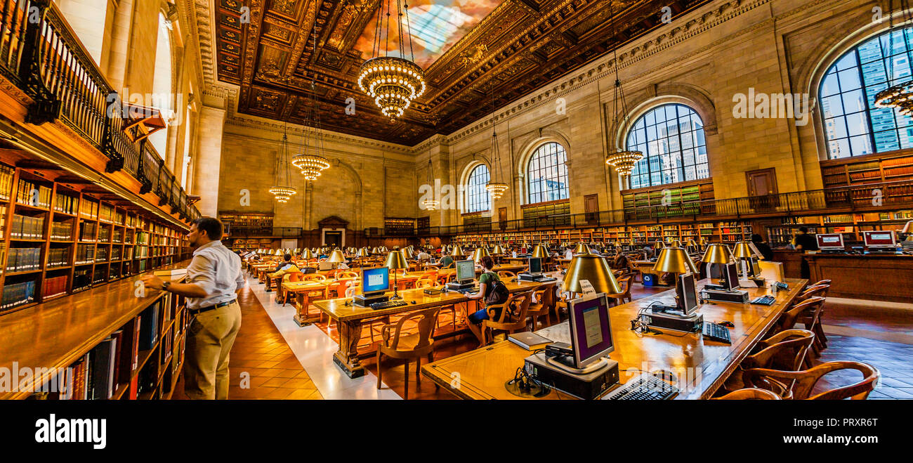 New York Public Library Manhattan New York, New York, USA Stock Photo ...