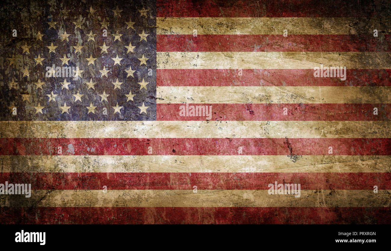 Old Looking American Flag