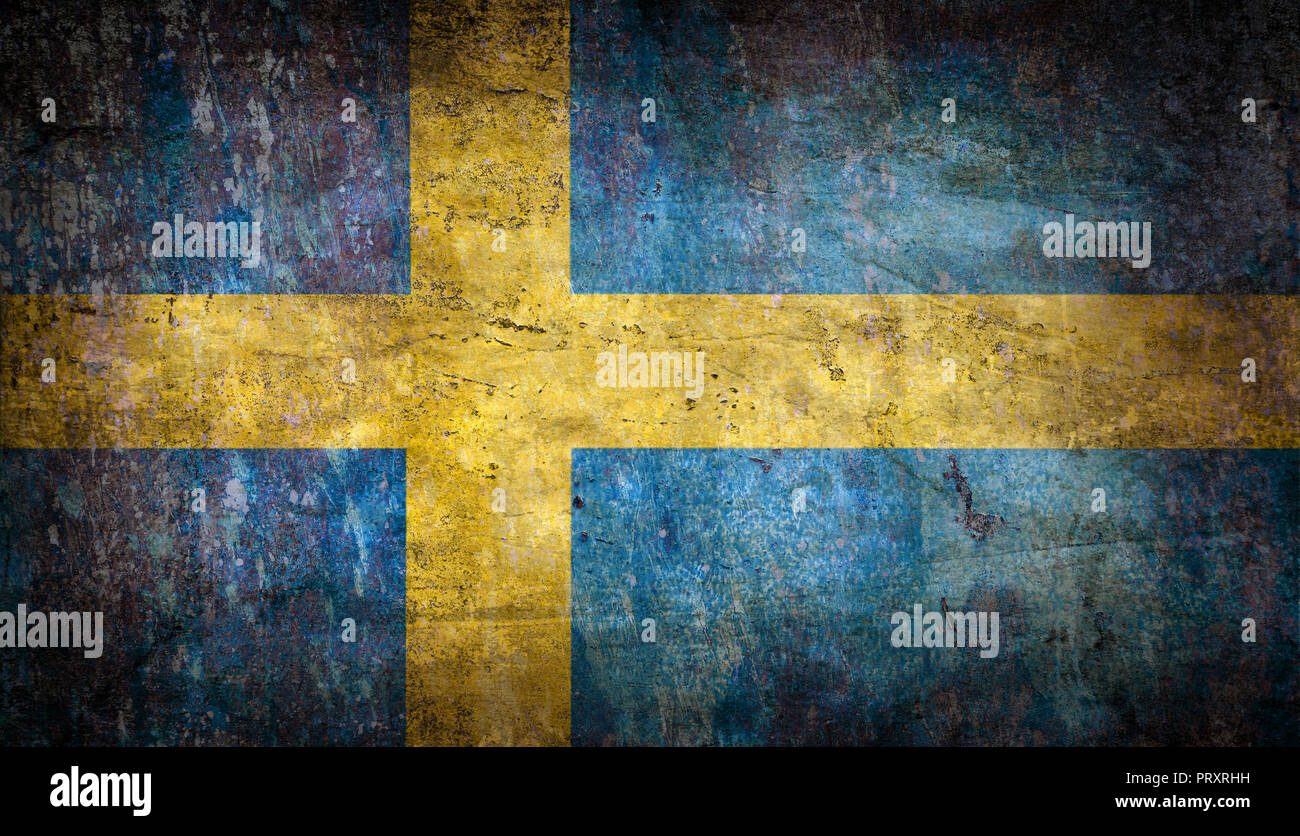 Swedish flag rust hi-res stock photography and images - Alamy