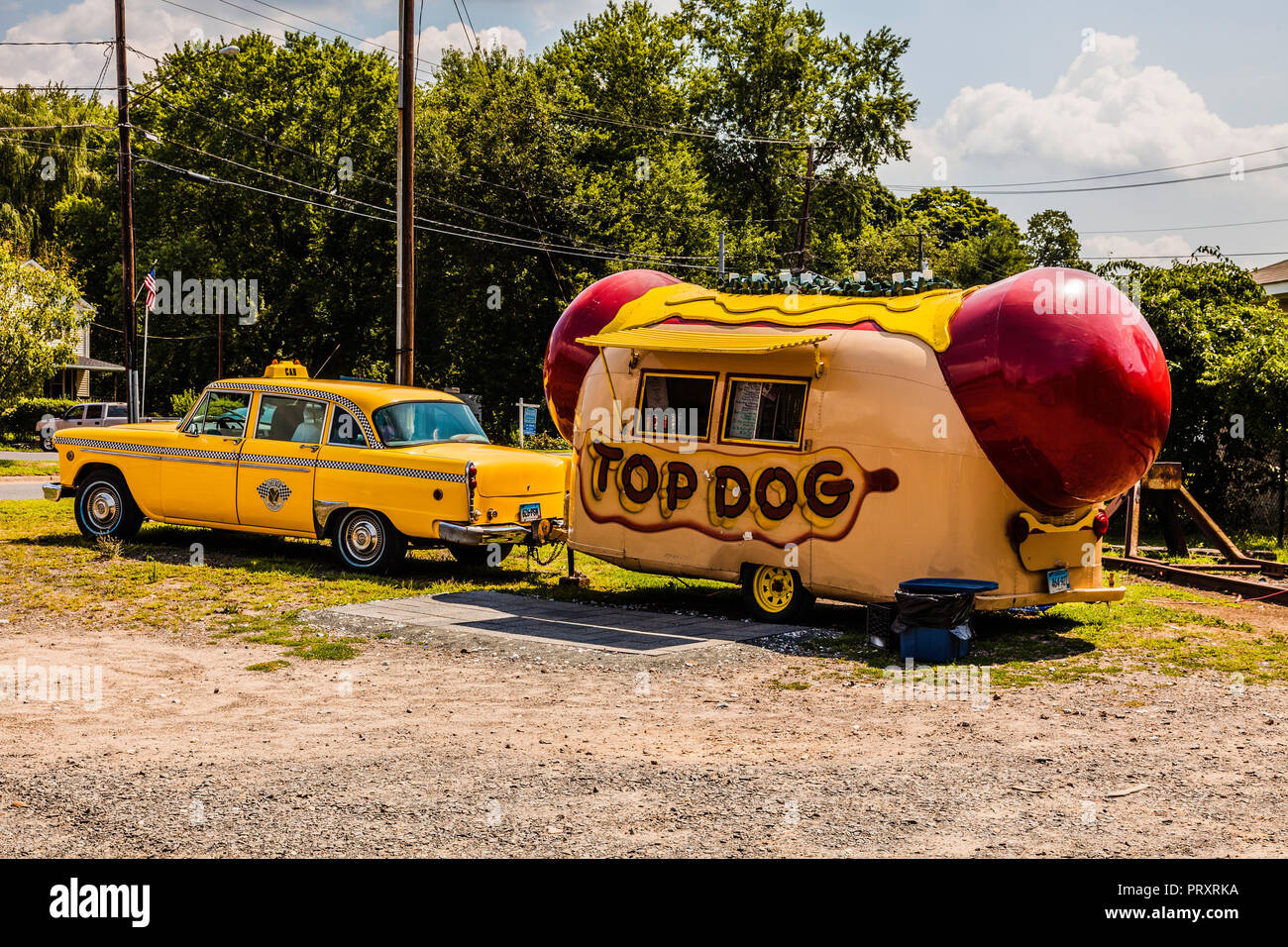 Top Dog Hot Dog Stand Portland, Connecticut, USA Stock Photo - Alamy